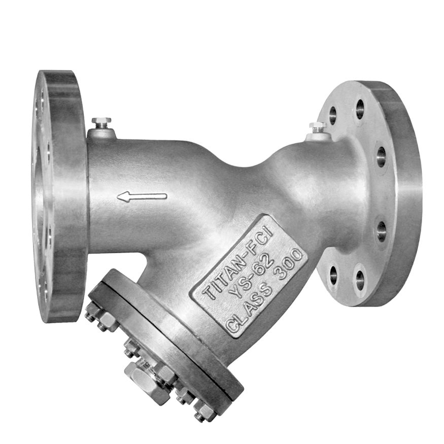 Titan YS 62-SS Y Strainer, Wye Type Stainless Steel Strainer, Flanged ... Titan YS 62-SS Y Strainer, Wye Type Stainless Steel Strainer, Flanged ...